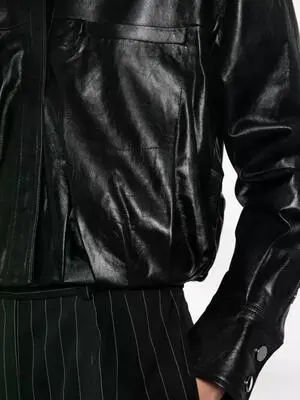 Sportmax Leather Cropped Jacket