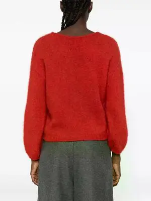 SUSANNE BOMMER Brushed-finish Long-sleeve Sweater