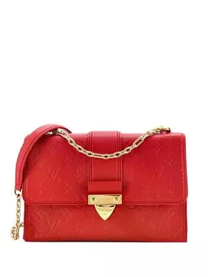 LOUIS VUITTON Saint Sulpice Handbag Monogram Empreinte Leather Pm Crossbody Bag - Red