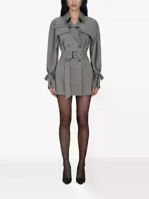 ATOIR Celeste Trench-style Mini Dress - Grey