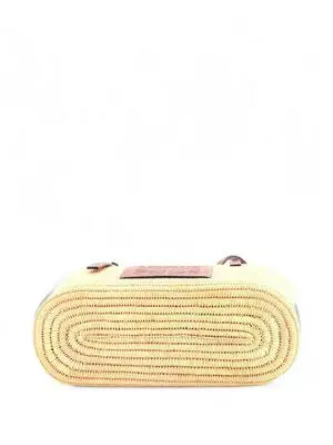 Loewe Square Basket Woven Raffia Small Tote Bag