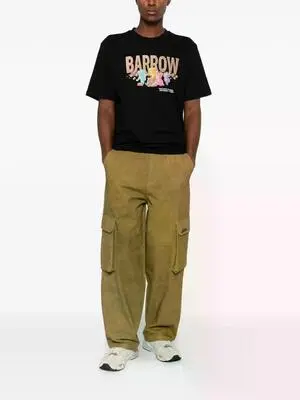 BARROW Graphic-print Cotton T-shirt - Black