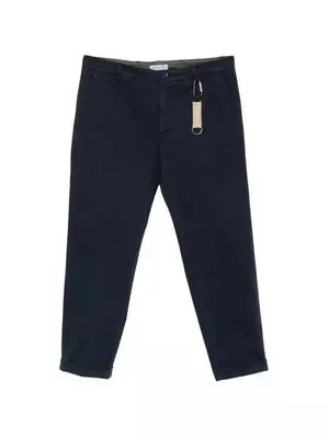 MANUEL RITZ Detroit Stretch-cotton Twill Trousers - Blue