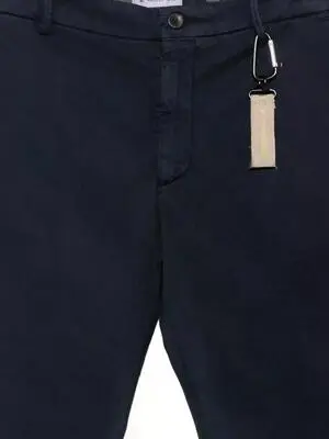 MANUEL RITZ Detroit Stretch-cotton Twill Trousers - Blue