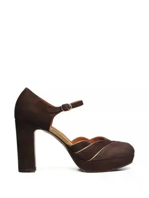 Chie Mihara Uyako Metallic-trim Pumps - Brown