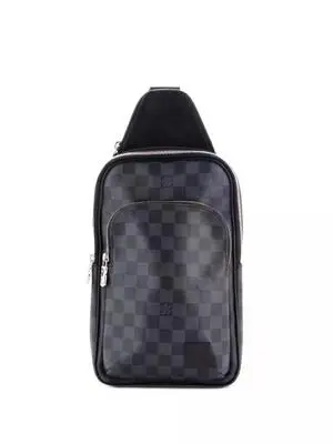 LOUIS VUITTON Avenue Sling Bag Nm Damier Graphite Crossbody Bag - Black