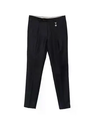 MANUEL RITZ New York Pleated Wool-flannel Trousers - Blue