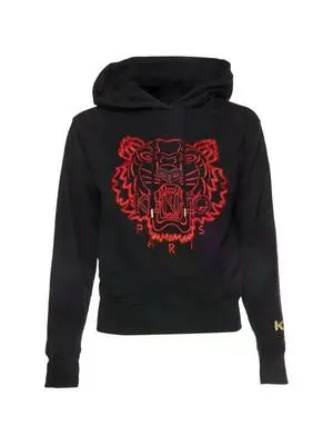 Kenzo Embroidered Hoodie - Black