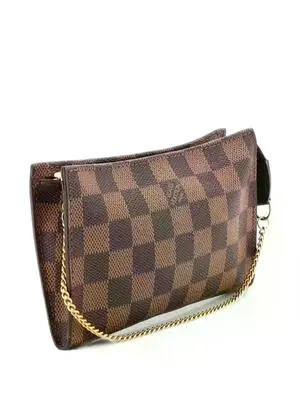 LOUIS VUITTON Vintage Marais Bucket Pochette Damier Pouch - Brown