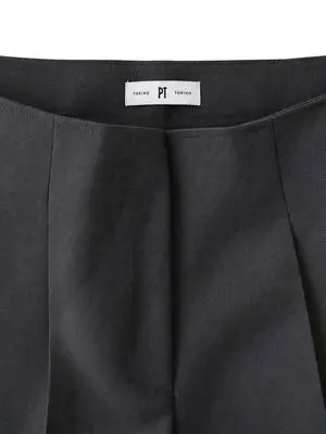 PT TORINO Pleated Wide-leg Trousers - Grey