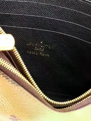 LOUIS VUITTON Double Zip Pochette Reverse Monogram Giant Clutch Bag