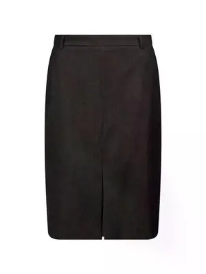 Antonelli Firenze Front-slit Pencil Midi Skirt - Brown