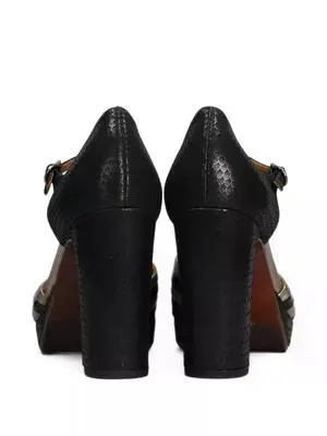 Chie Mihara Uydara Snakeskin-effect Panelled Pumps