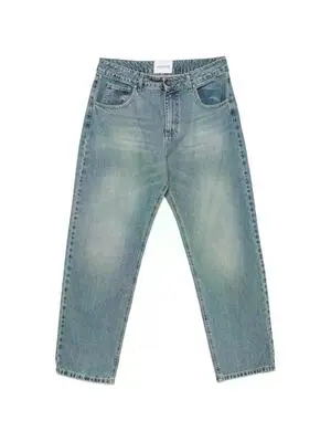 GOD SAVE DENIM Faded Straight-leg Jeans - Blue