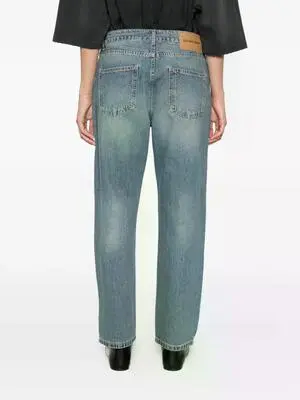 GOD SAVE DENIM Faded Straight-leg Jeans