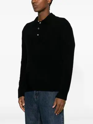 DIANA STUDIO Long-sleeve Polo Shirt - Black