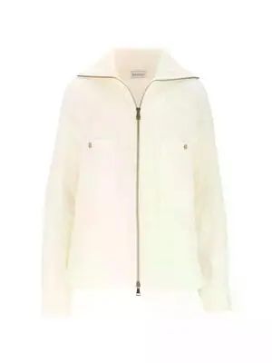 Moncler Tweed Zip-up Shirt Jacket - Neutrals