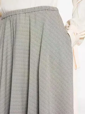Alberta Ferretti Check-print Pleated Skirt