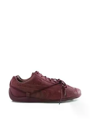 PUMA Logo-embossed Lace-up Sneakers - Red