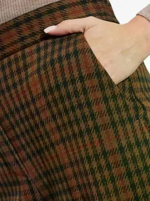 Max Mara Memiro Check-pattern Wide-leg Trousers