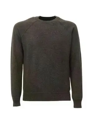 FILIPPO DE LAURENTIIS Raglan-sleeve Crew-neck Fine-knit Sweater