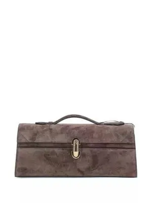 Savette Twist-lock-fastening Tote Bag - Brown