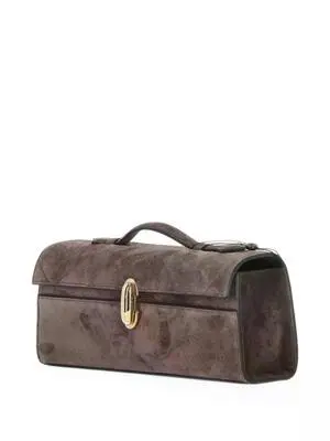 Savette Twist-lock-fastening Tote Bag - Brown