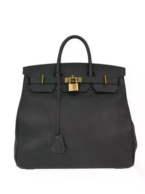 Hermès 1997 40 Haut À Courroies Tote Bag - Black
