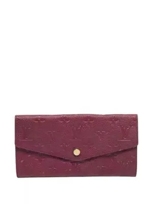 LOUIS VUITTON 2013 Curieuse Monogram Empreinte Leather Wallet - Red