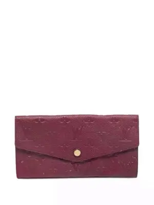LOUIS VUITTON 2013 Curieuse Monogram Empreinte Leather Wallet Red