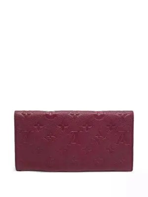 LOUIS VUITTON 2013 Curieuse Monogram Empreinte Leather Wallet - Red