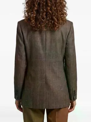SUTTON NEW YORK Double-breasted Prince Of Wales Check Jacket