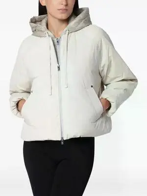 Moose Knuckles Tegan Hooded Bomber Jacket - Neutrals
