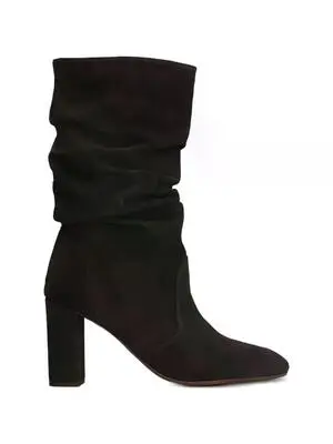 Chie Mihara Eychel Slouchy Suede Boots - Brown