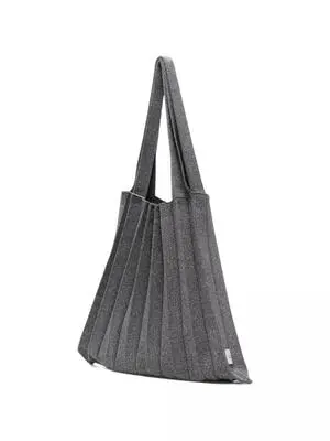 PLEATSMAMA Pleated Glitter Shoulder Bag