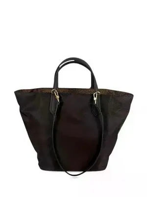 Borbonese All-over Print Tote Bag - Brown