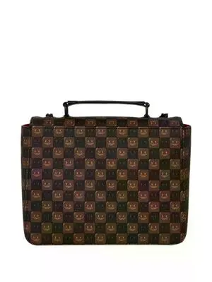 SPRAYGROUND Sharks In Paris Check-pattern Shark-mouth Shoulder Bag