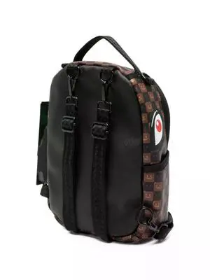SPRAYGROUND Check-pattern Shark Mouth Backpack