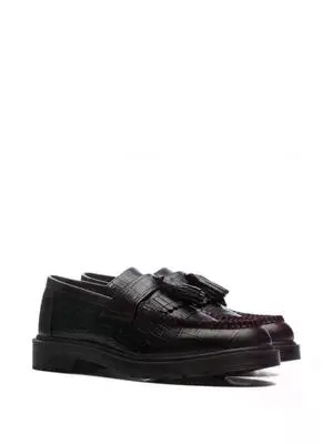 Dr. Martens Adrian Croc-effect Loafers - Brown