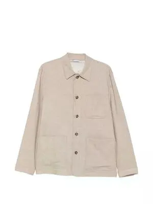 MANUEL RITZ Wool-blend Twill Shirt Jacket - Neutrals