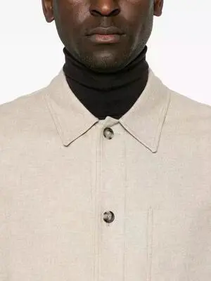 MANUEL RITZ Wool-blend Twill Shirt Jacket