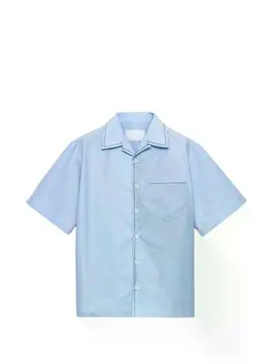 Prada Short-sleeved Cotton Shirt - Blue