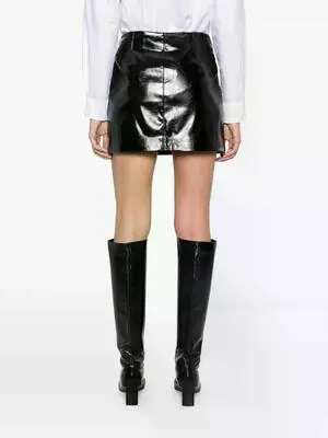 MANUEL RITZ Crinkled-finish Mini Skirt