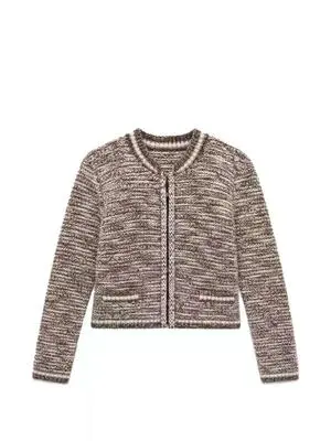 IRO PARIS Dunmore Marl-knit Jacket - Brown