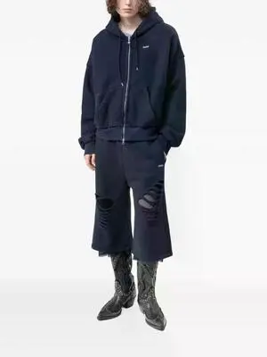 AVAVAV Logo-print Zip-up Hoodie