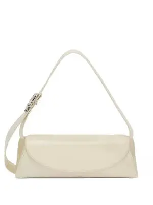 JIL SANDER Small Cannolo Zodiac-buckle Shoulder Bag - Neutrals