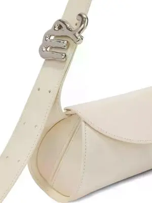 JIL SANDER Small Cannolo Zodiac-buckle Shoulder Bag - Neutrals