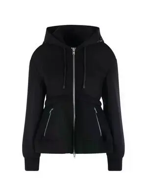 Simone Rocha Bead-embellished Zip-up Hoodie - Black
