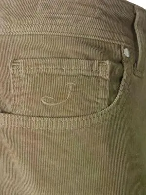 JACOB COHЁN Corduroy-effect Straight-leg Trousers