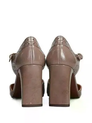 Chie Mihara Mante T-bar Heeled Pumps - Neutrals
